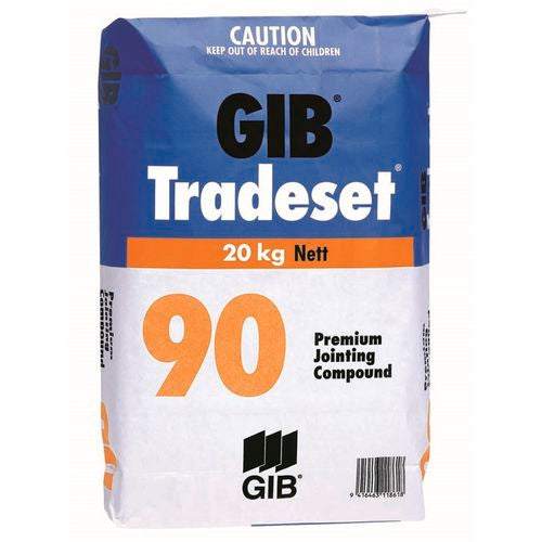 GIB Tradeset 90 20kg Bag 25/Pallet – TECHNO WRAPPING SYSTEMS LIMITED
