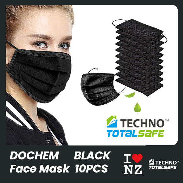 Face Mask in Black 10pcs – Totalsafe Building Supplies